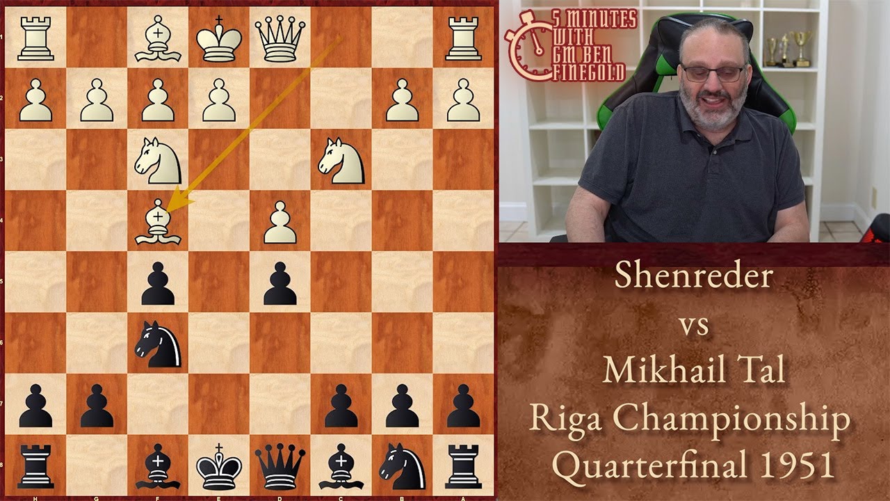 Five Minutes with Ben: Shenreder vs Mikhail Tal, Riga Championship ...
