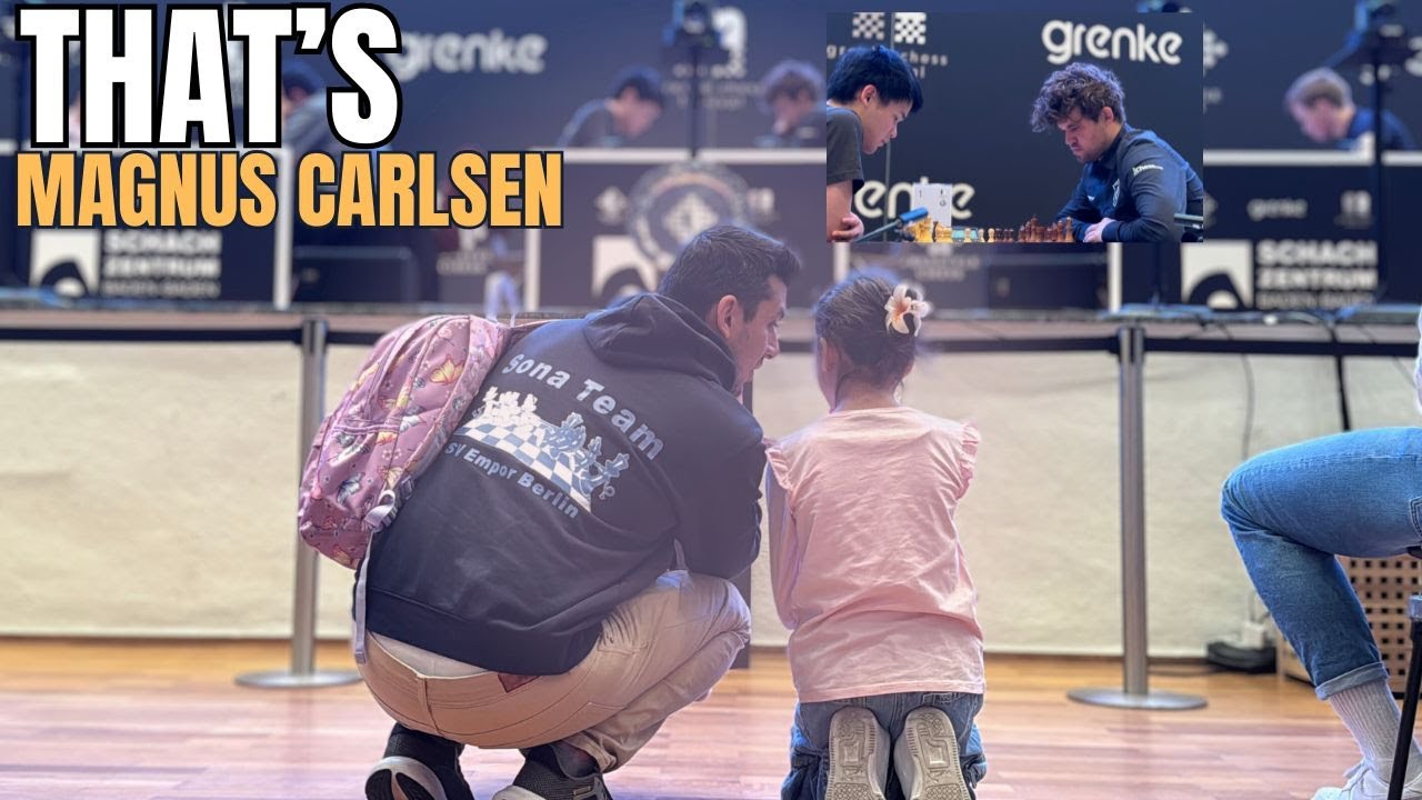 Father introduces daughter to the chess world feat Magnus Carlsen