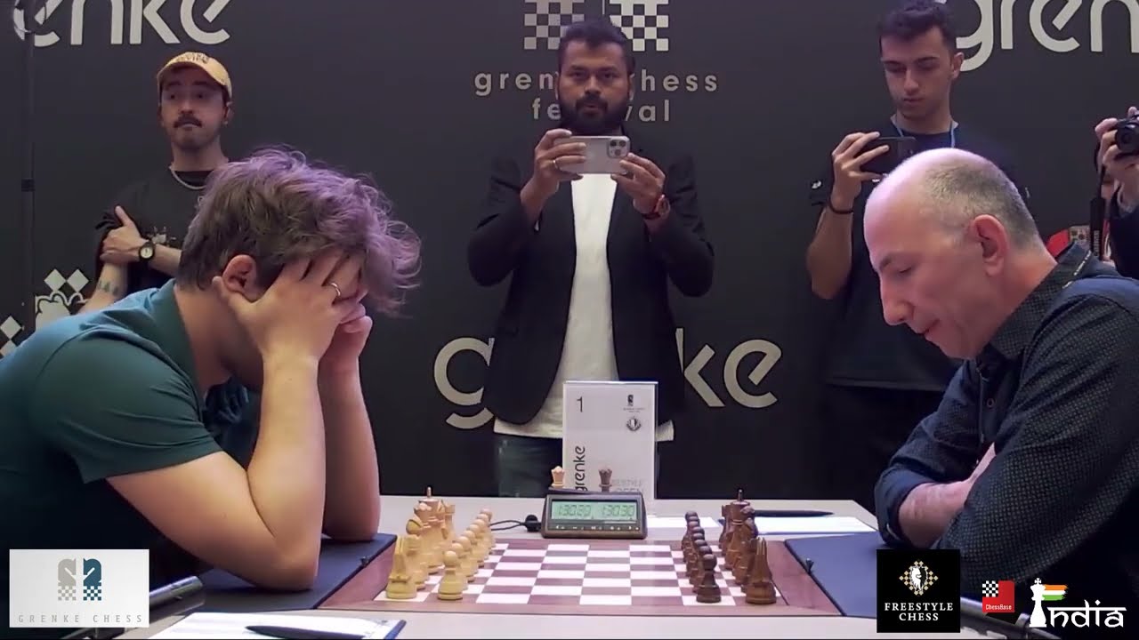 Magnus Carlsen vs Arjun Erigaisi’s former coach | Grenke Freestyle 2025