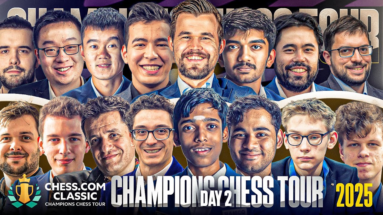 Chess.com Classic | Champions Chess Tour Day 2 | ft. Gukesh, Carlsen ...