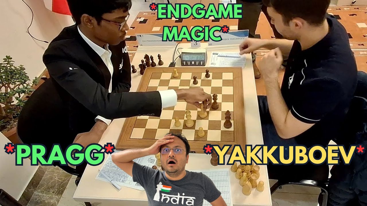 Praggnanandhaa’s absolute endgame magic | Pragg vs Yakubboev | Stepan ...