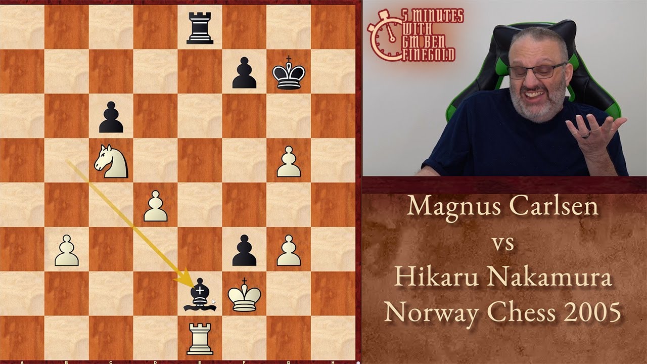 Five Minutes with Ben: Magnus Carlsen vs Hikaru Nakamura, Norway Chess 2005