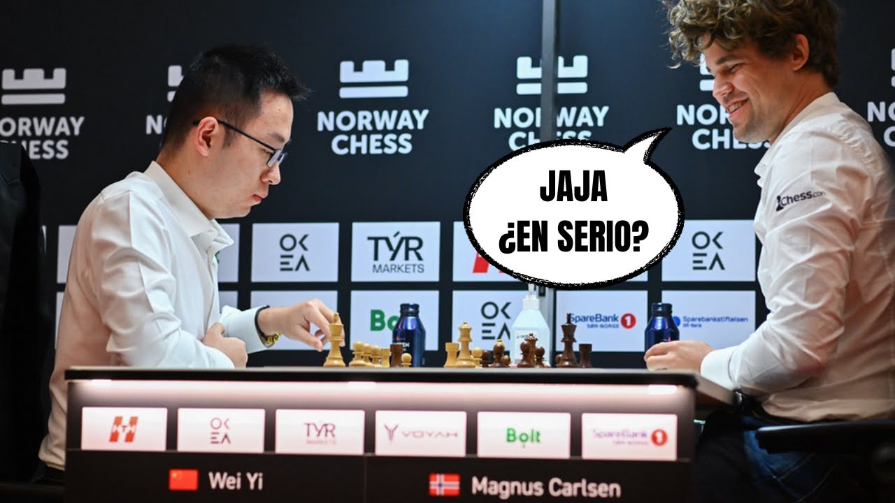 PIERDE tras INCREÍBLE ERROR de PRINCIPIANTE!!! : Wei Yi vs Carlsen (Norway Chess 2025)